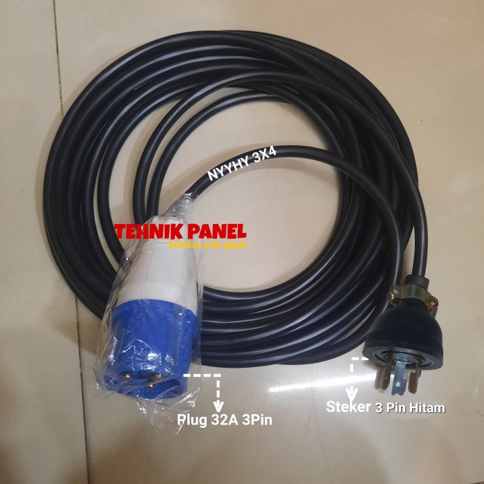 Jual Kabel Penghubung PLN Ke Genset 32A 3Pin Ke Steker Genset 3Pin ...