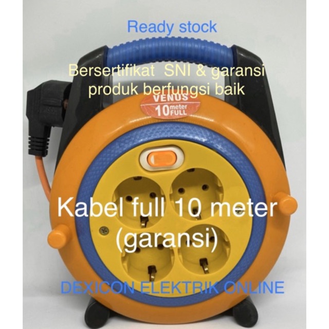 Jual Box Kabel Venus 10 Meter/Roll Kabel/Terminal Colokan Listrik/Colokan Listrik/Stop Kontak ...