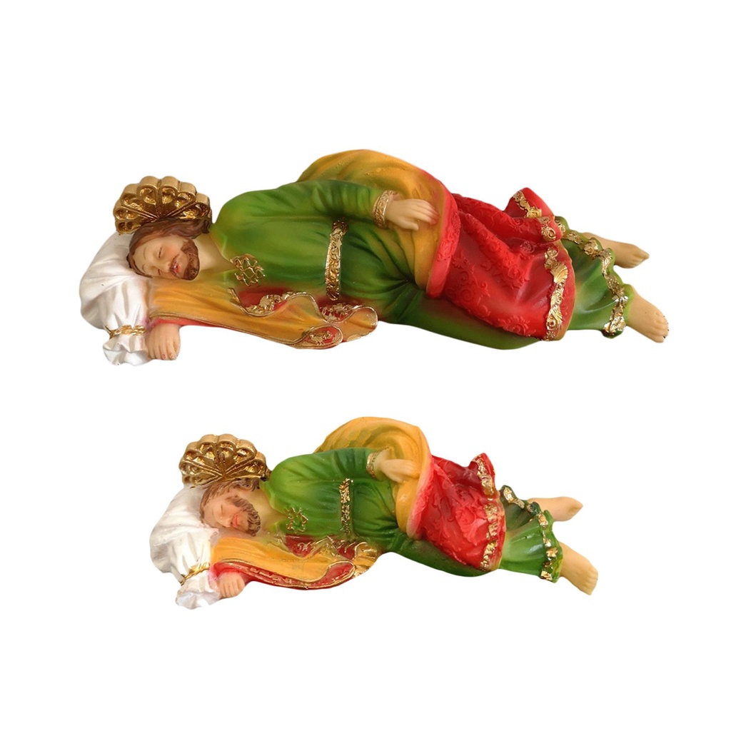 Jual Sleeping Joseph Statue Tabletop Display Religious Artwork Ornament ...