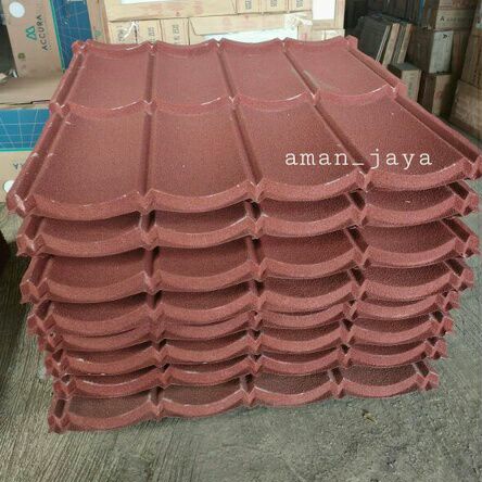 Jual GENTENG METAL MERAH GMP PASIR AY0! | Shopee Indonesia