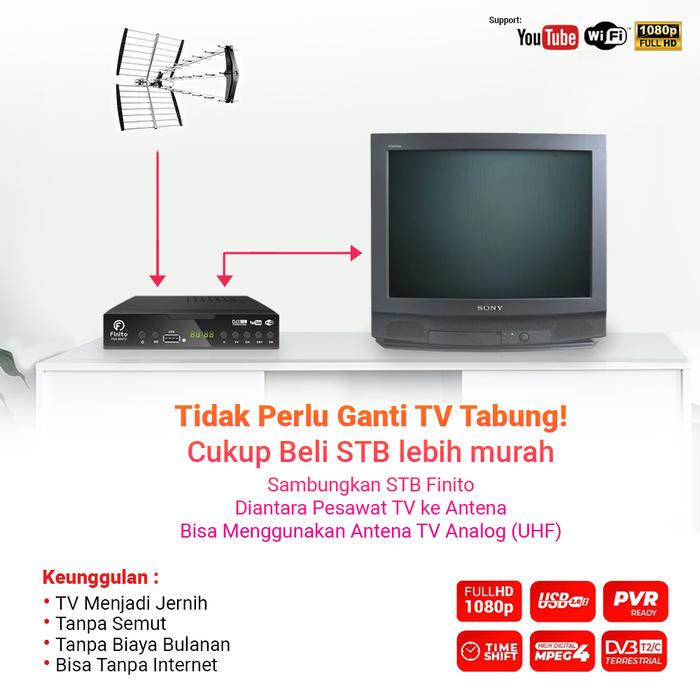 Jual JTTOP" FINITO SET TOP BOX DIGITAL FINITO PLAT BESI ANTI PANAS ...