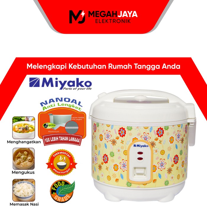 Jual Ready- MIYAKO RICE COOKER / MAGIC COM MCM 609 / MCM-609 (0,6 LITER ...