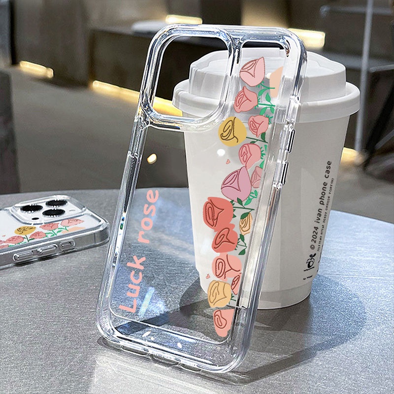 Jual Aesthetic Transparan Anti Shock Bunga Casing Samsung A11=M11 A17 5G A15 A16 A36 A56 A06 5G ...