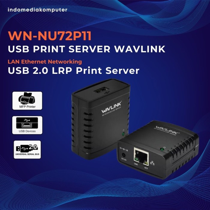 Jual USB PRINTER SERVER WAVLINK | Shopee Indonesia