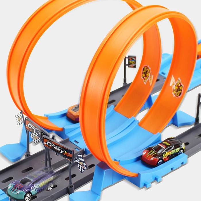 Jual Playful Minds - Mainan Mobil Rel Balap Lengkap Rail Rapid Track ...
