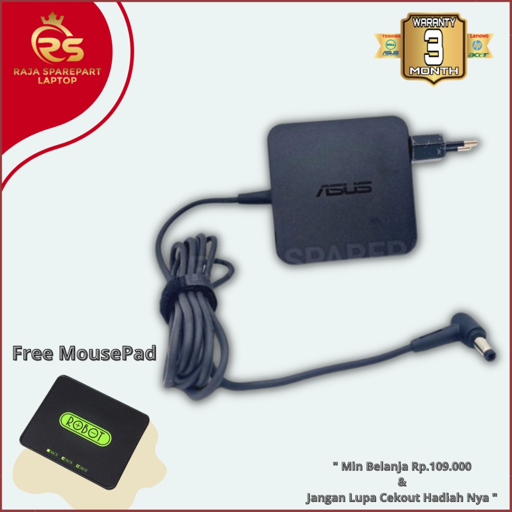 Jual Charger Laptop Asus Original A455 A455L A450 A450C X451C -JuaraNyaProduct | Shopee Indonesia