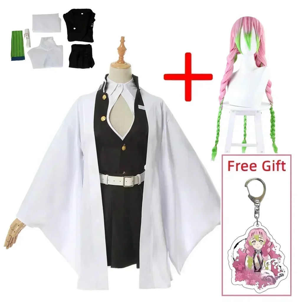 Jual 2025 Anime Kanroji Mitsuri Cosplay Kostuum Kimetsu No Yaiba ...