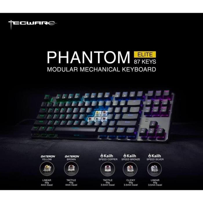 Jual [BestSeller] Tecware Phantom Elite P87 TKL RGB Gatheron Switch ...