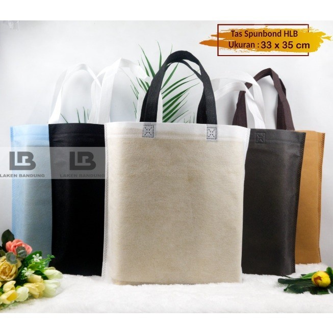 Jual (Expert) Tas Spunbond Goodybag Laken Model Tali Ukuran 35x33x10 CM ...