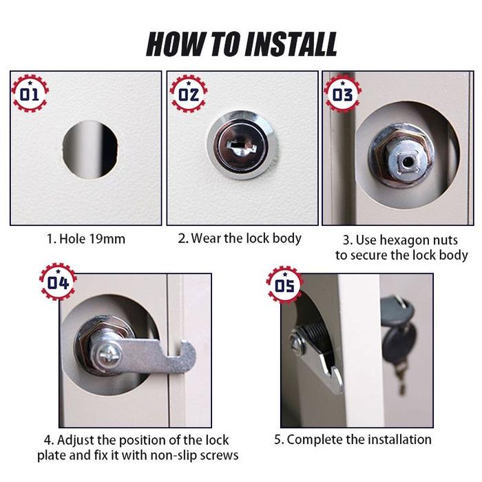 Jual Kunci Loker Lemari Besi Loker Laci Lemari Kunci Cabinet Pintu Lemari Kayu Besi Kait Cam ...