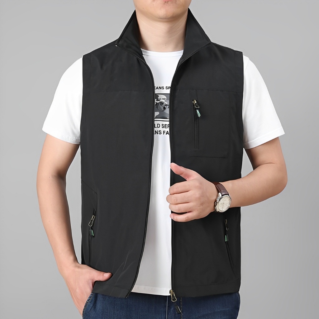 Jual Rompi Pria Hiking Vest Gunung Parasut Rompi Safety Jaket Vest Pria ...