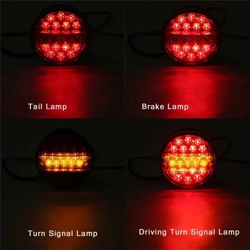 Jual 1 Pair 20 LED 12V 24V Car Truck Tail Light Rear Stop Indicator ...