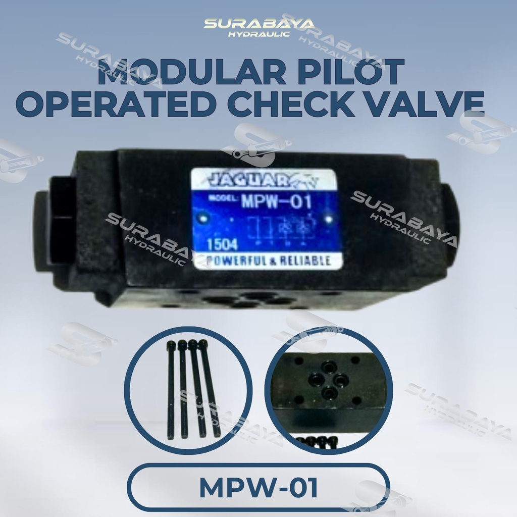 Jual MPW-01 | Modular Pilot Operated Check Valve MPW 01 Hydraulic ...