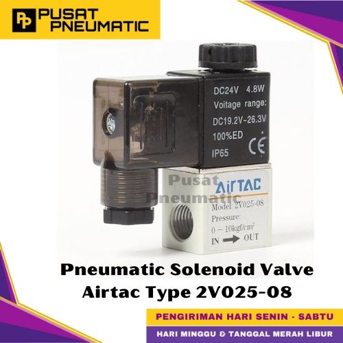 Jual 2V025-08 Pneumatic Solenoid Valve Airtac 2V 025-08 Selenoid Valve ...
