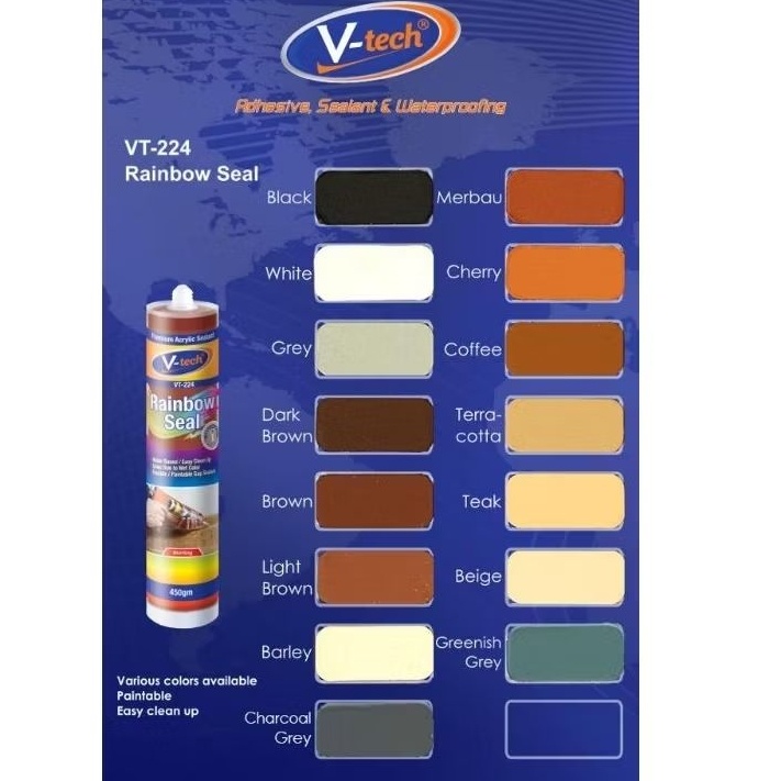 Jual AYOOOLLARIZSS!! VT-224 Sealant Acrylic Rainbow Seal Teak ...