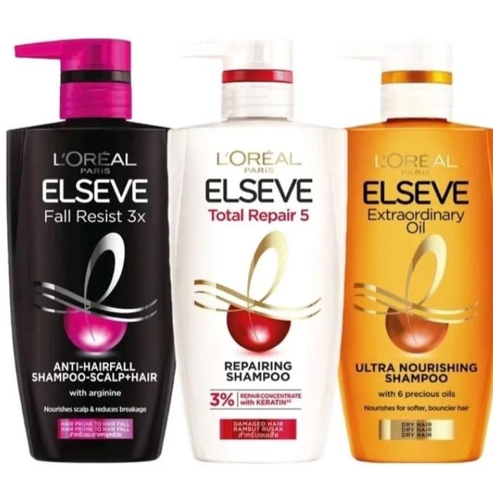 Jual Loreal Paris Elseve Shampoo Total Repair 5/Fall Resist/Ultra ...