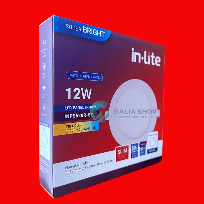 Jual Inlite Downlight Plafon LED Tri color 3 Warna INPS628R ST 12W ...