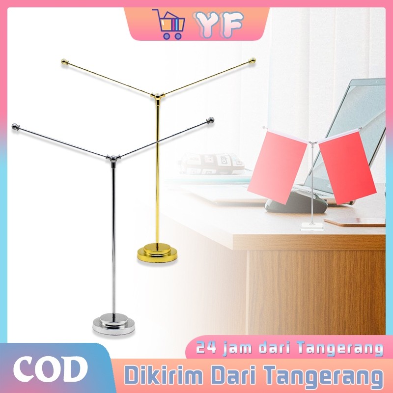 Jual UM1 Stand Tiang Bendera Meja Kecil Model Y Flag Pole Stainless ...