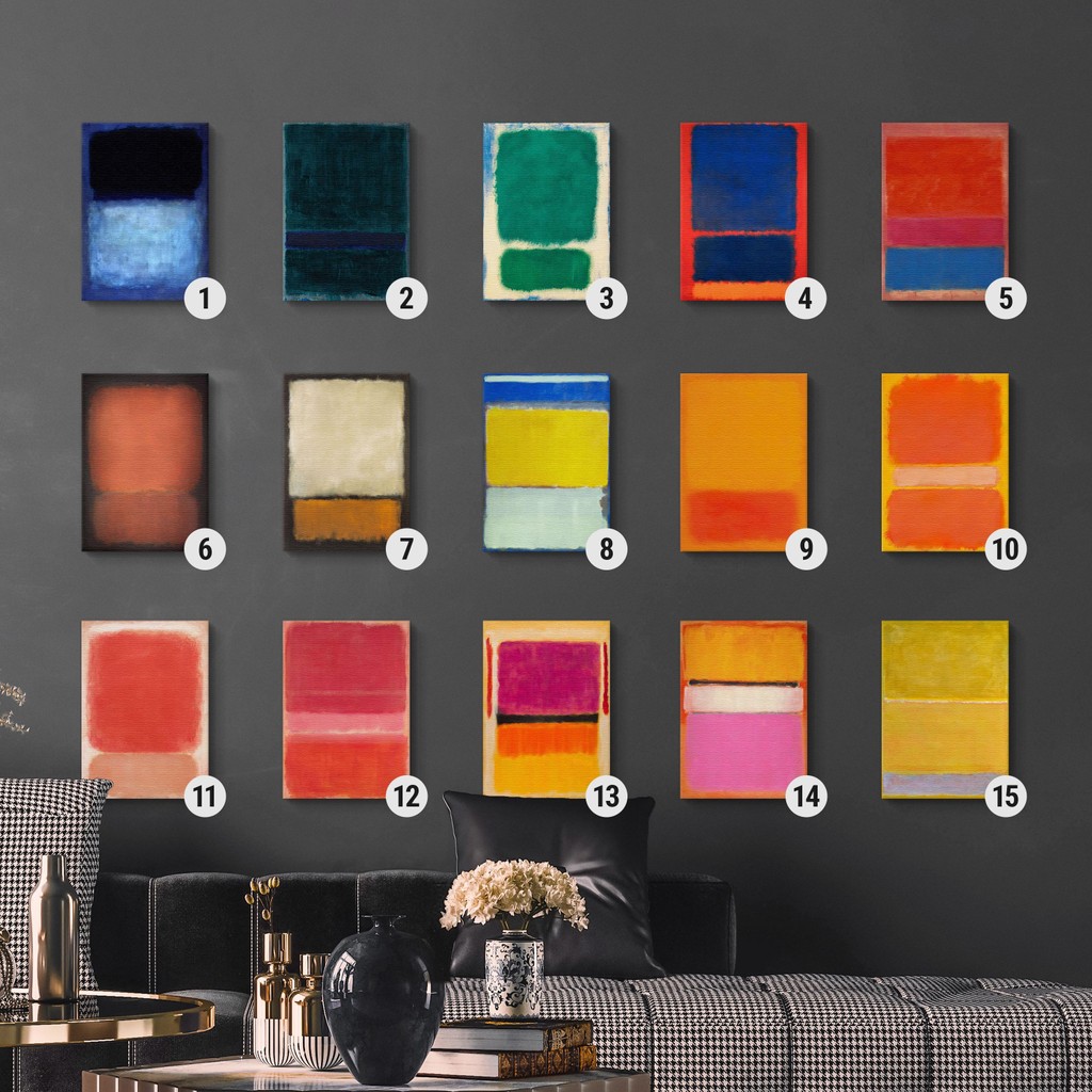 Jual Custom Mark Rothko Wall Art Set Of 3, Combine Three Rothko Prints ...