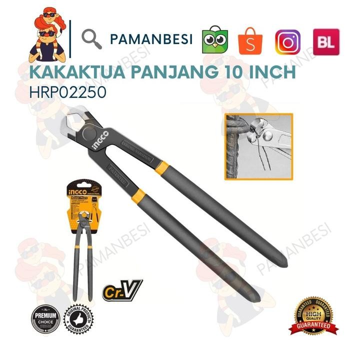 Jual TANG KAKAKTUA 10" UJUNG BULAT RABBIT END CUTTING PLIER INGCO ...