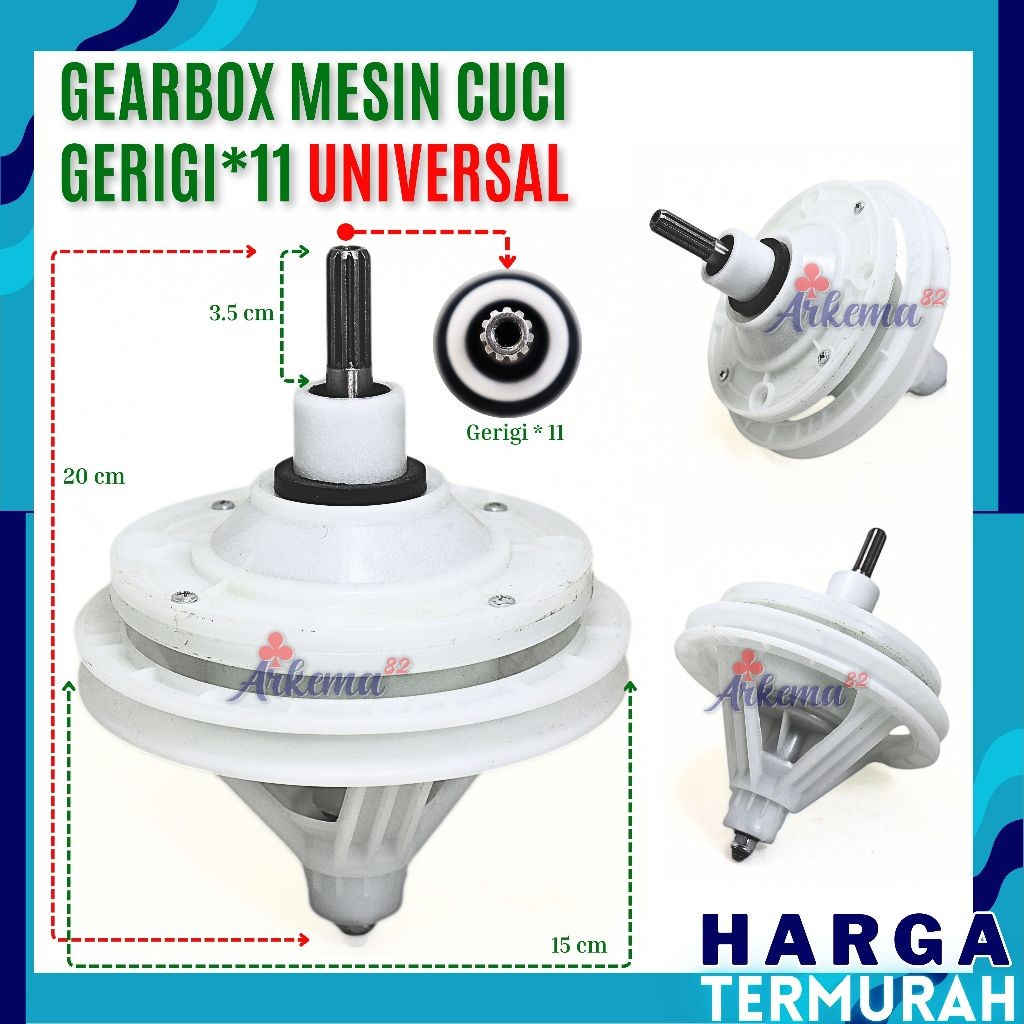 Jual GEAR BOX MESIN CUCI GIGI 11 PULY KECIL GEARBOX GIRBOX GERBOX SHARP ...