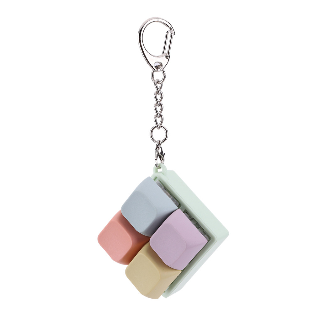 Jual Finger Keyboard Fidget Toys 4 Keys DIY Sensory Fidget Keyring ...