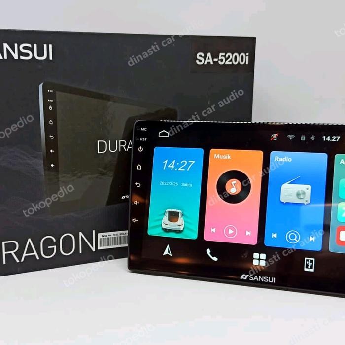 Jual HEADUNIT MOBIL ANDROID SANSUI DURAGON 6/128GB- 9"/10"(FREE CAMERA ...