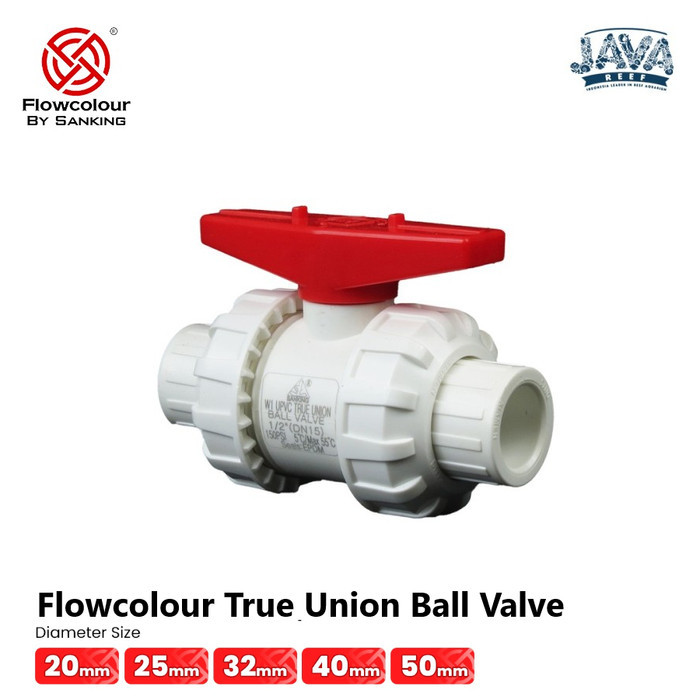 Jual Flowcolour True Union Ball Valve Sambungan Pipa Pvc By Sanking / San King | Shopee Indonesia