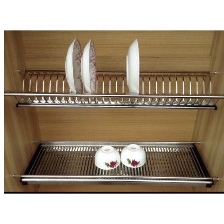 Jual TERBARU! rak piring gelas stainless kitchen set / rak gantung ...