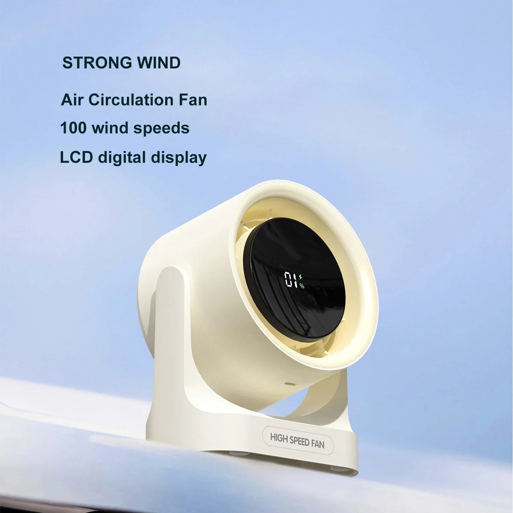 Jual Cordless Electric Fan Wireless Portable Turbo Air Circulator Fans ...