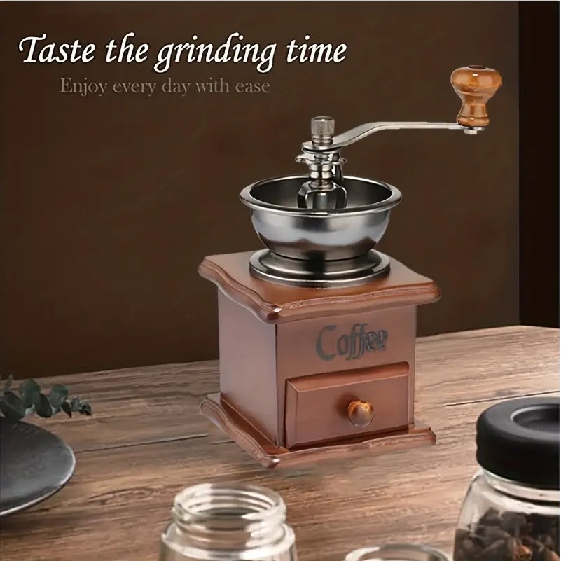 Jual Manual Coffee Grinder - Classic Italian Style Hand Crank Mill with ...