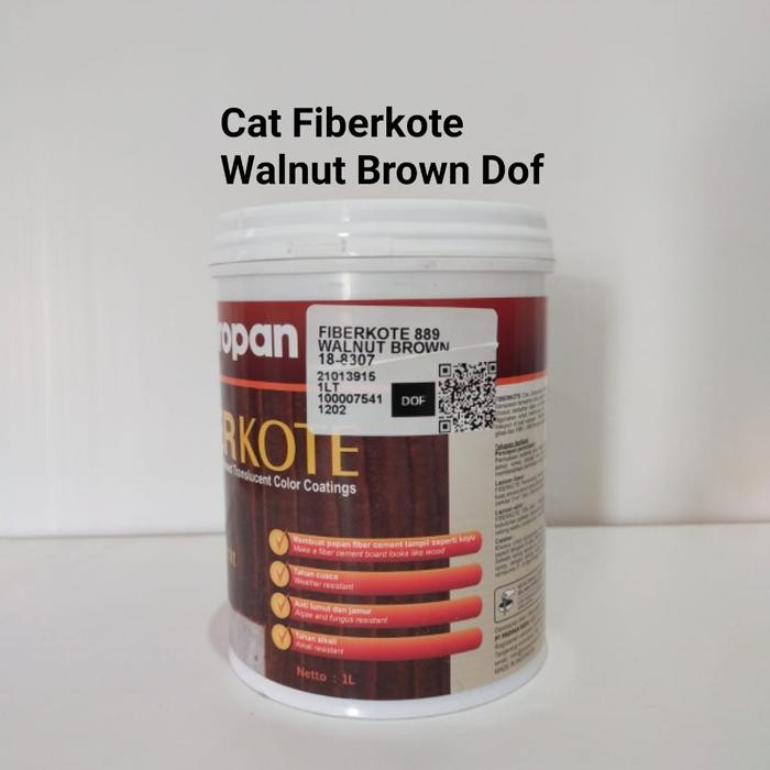 Jual Lilissto Shop Cat Propan Fiberkote Grc / Walnut Brown Dof 1L ...
