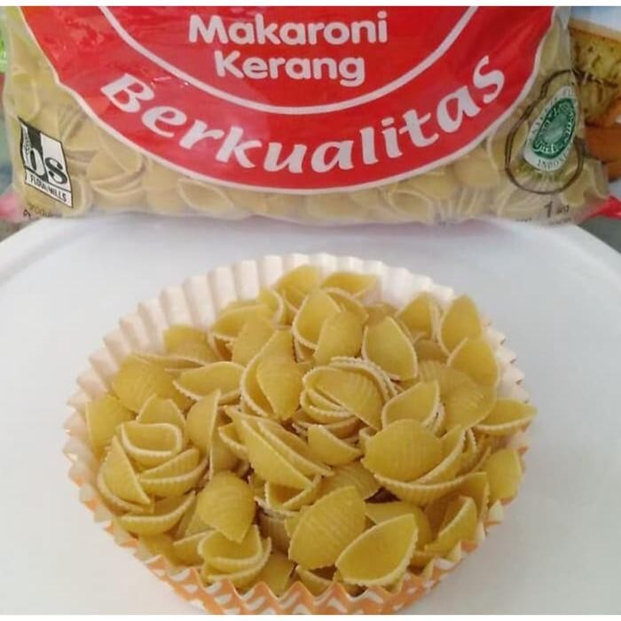 Jual SEDANI MAKARONI KERANG PASTA BENTUK KERANG 1 KG MACARONI | Shopee ...