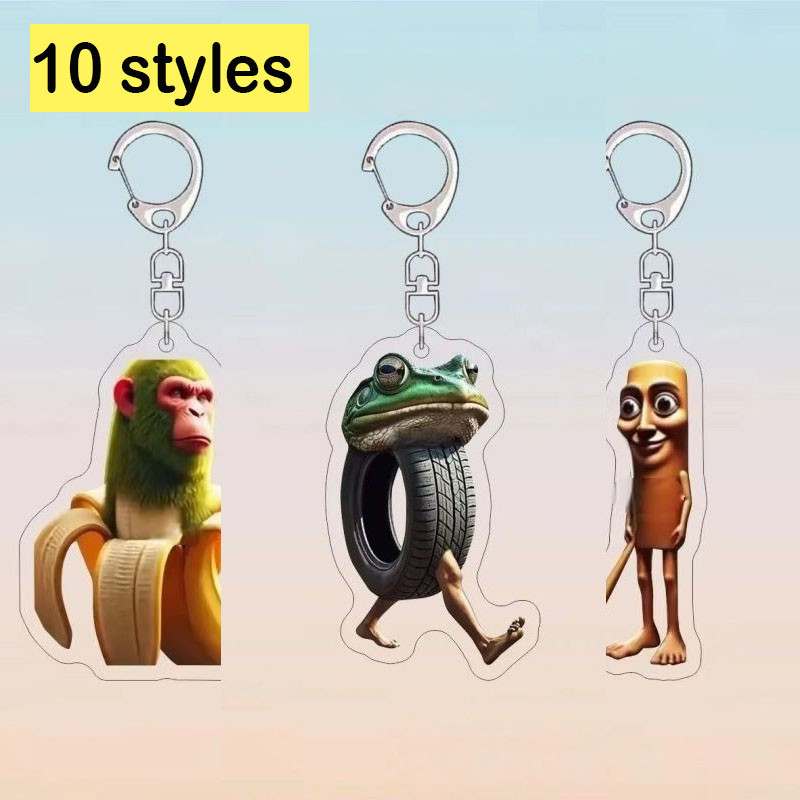 Jual Creative Italian Brainrot Animals Keychains For Accessories Funny ...