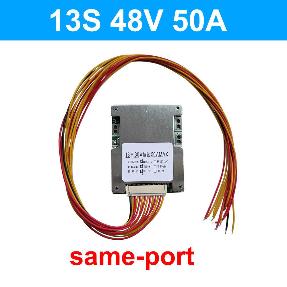 Jual BMS 13S 48V 35A/50A With Balance Li-Ion Battery Pack Protection ...