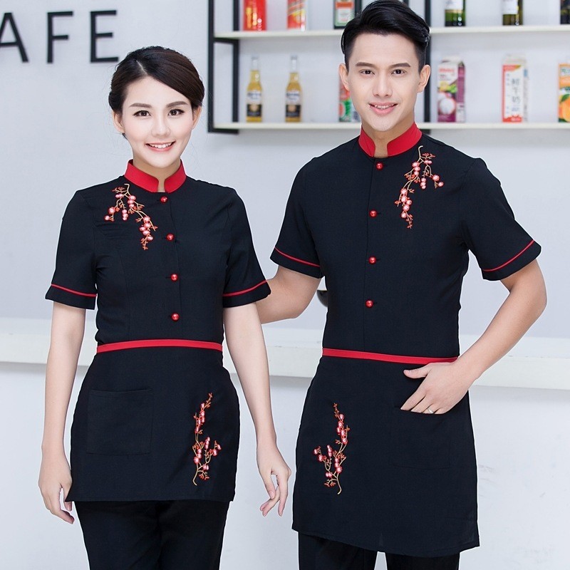 Jual Hot Pot Shop Waiter Uniform Restaurant Hotel Waitress Women ...