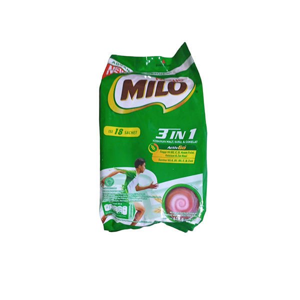 Jual MILO 3 IN 1 18 PCS X 34 GR | Shopee Indonesia
