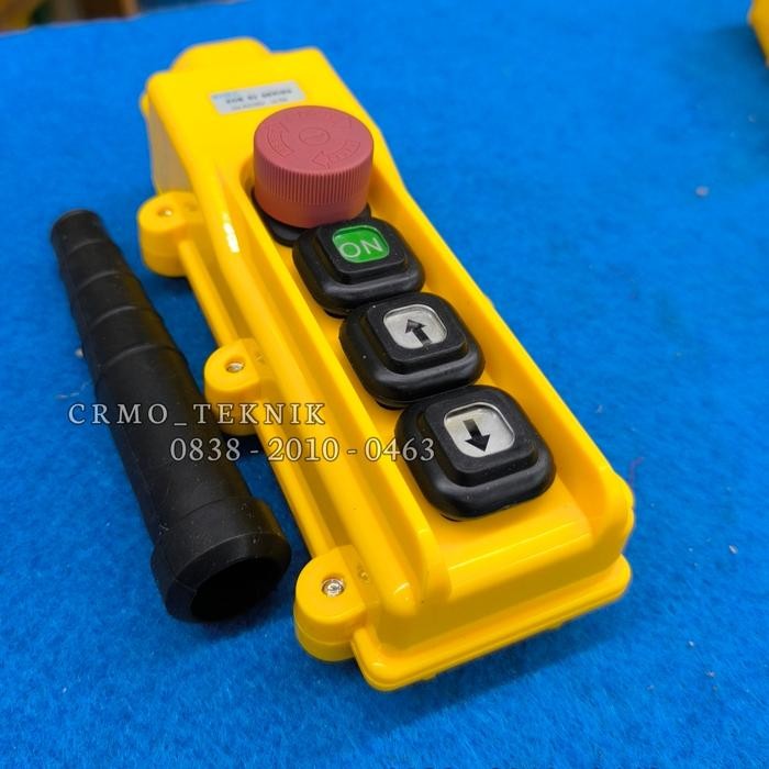 Jual PUSH BUTTON REMOT CONTROL 6 TOMBOL SWITCH HOIST CRANE ELECTRIC | Shopee Indonesia