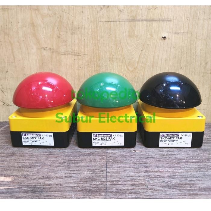 Jual PALM PUSH BUTTON SWITCH SANKOMEC SKC-M22FAK | Shopee Indonesia