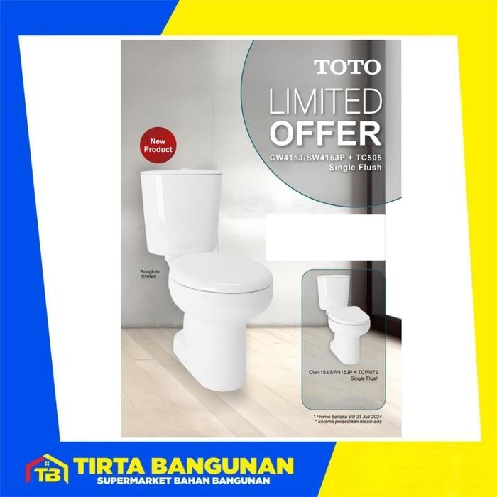 Jual PREMIUM TOTO CW415J/SW415JP TCW07S ECO WASHER CLOSET DUDUK WC ...