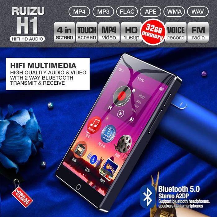 Jual Tronik- Ruizu H1 Mp3 Mp4 Audio Video Player Bluetooth Hq Sq Fm ...