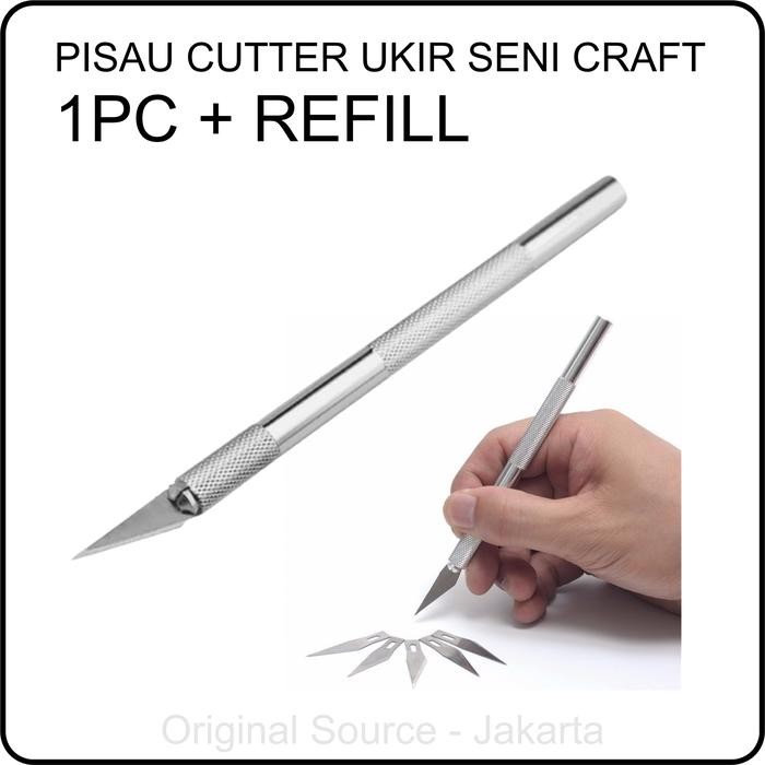 Jual HARGA SPESIAL PISAU CUTTER STICKER SENI RUPA CUTTING PEN ART KNIFE ...