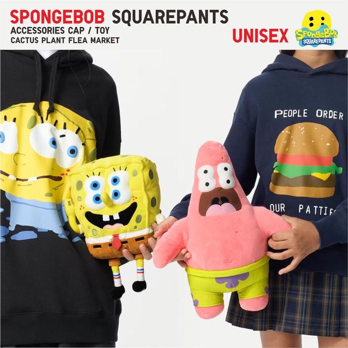 Jual UNIQLO SpongeBob Squarepants UT Cap Toy Accessories Cactus Plant ...