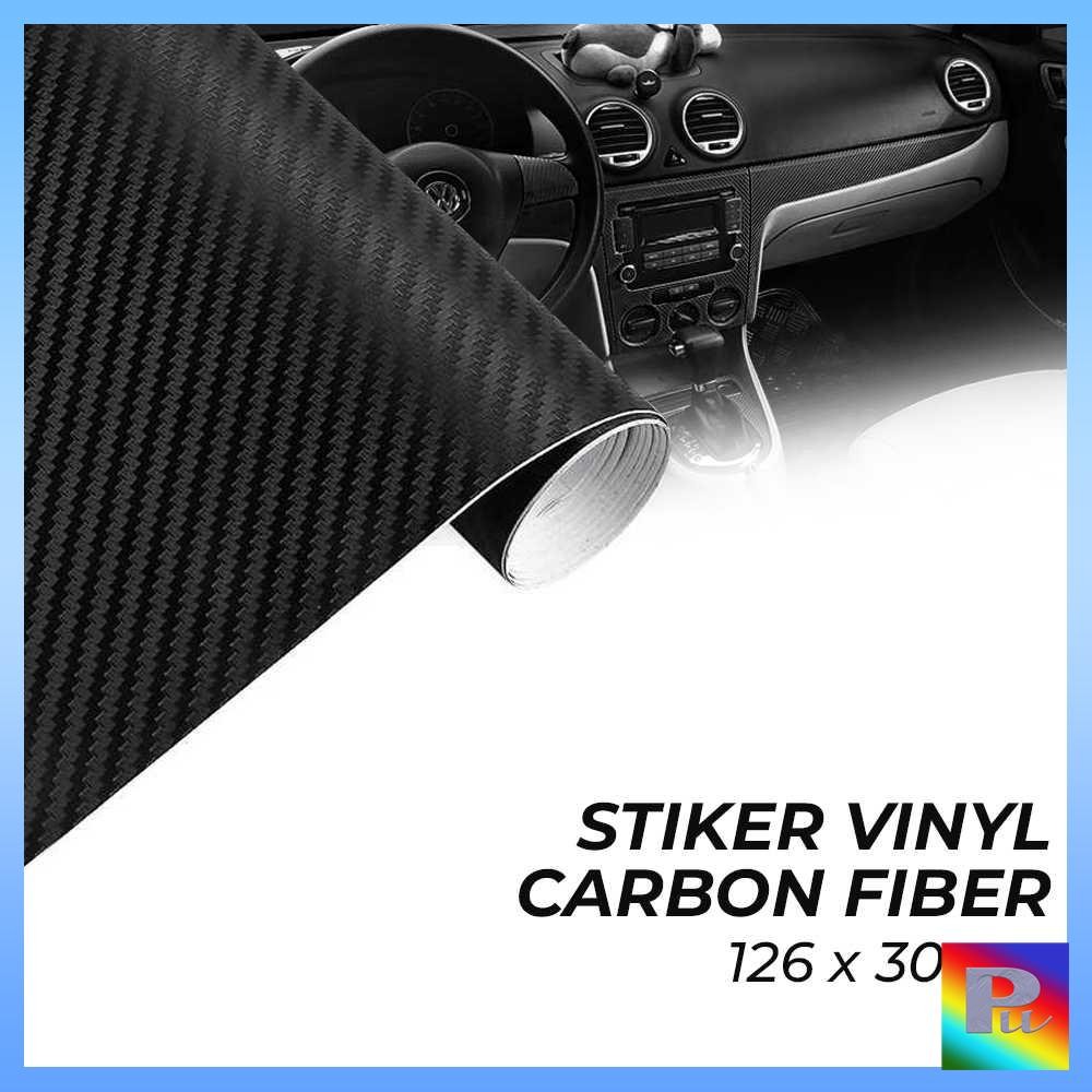 Jual Stiker Vinyl Carbon Fiber Mobil Car Wrap 3D Multifungsi 126 x 30 ...