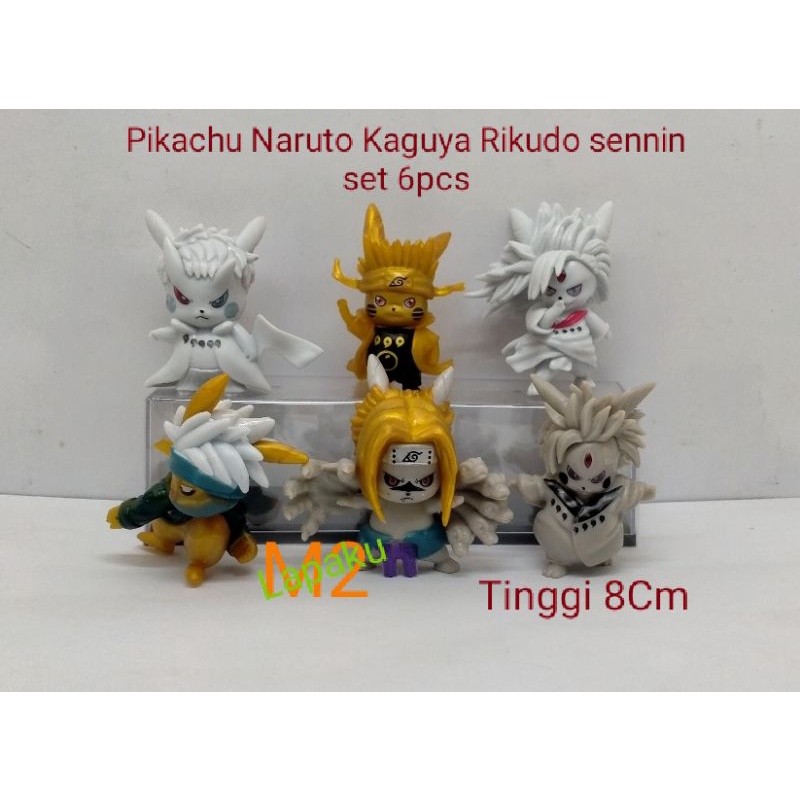 Jual Pikachu Naruto Kaguya Rikudo sennin Figure set 6pcs | Shopee Indonesia