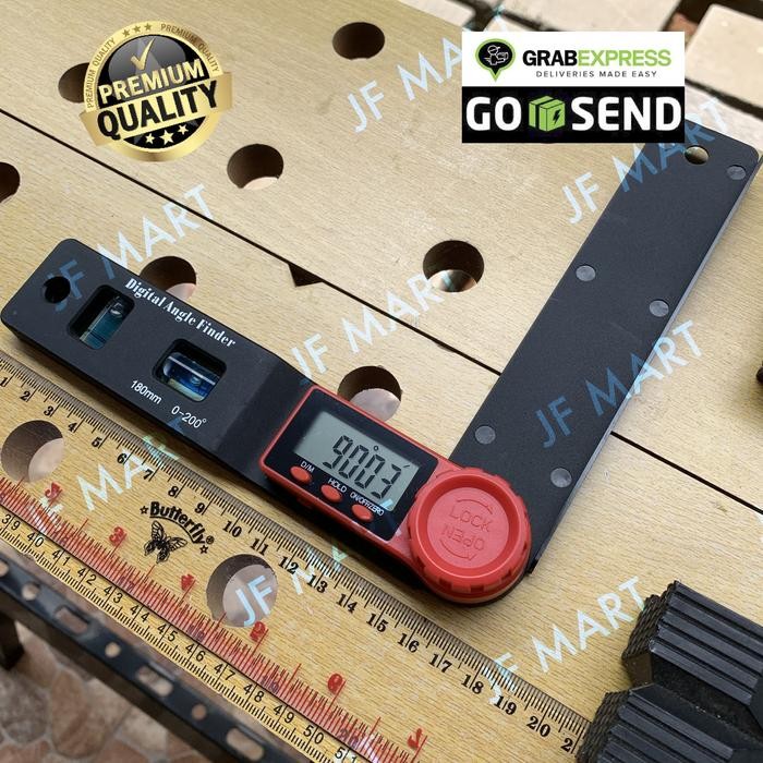 Jual PENGUKUR SIKU DERAJAT SUDUT DIGITAL PENGGARIS WATERPASS 3 IN 1 | Shopee Indonesia