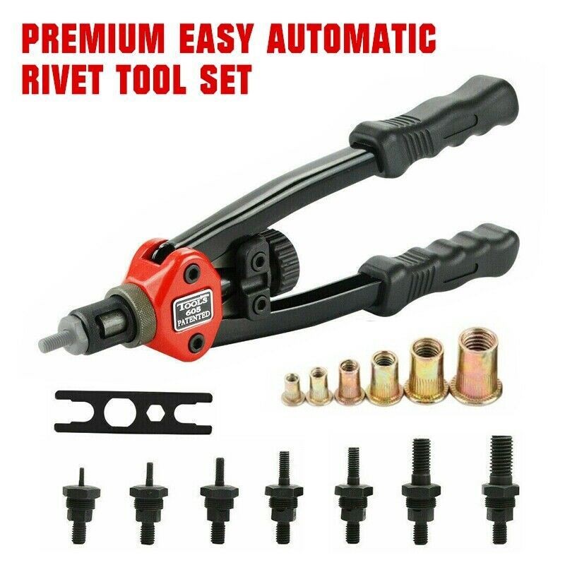 Jual Hand Threaded Rivet Nuts Guns with Nuts 605 606 Double Insert ...