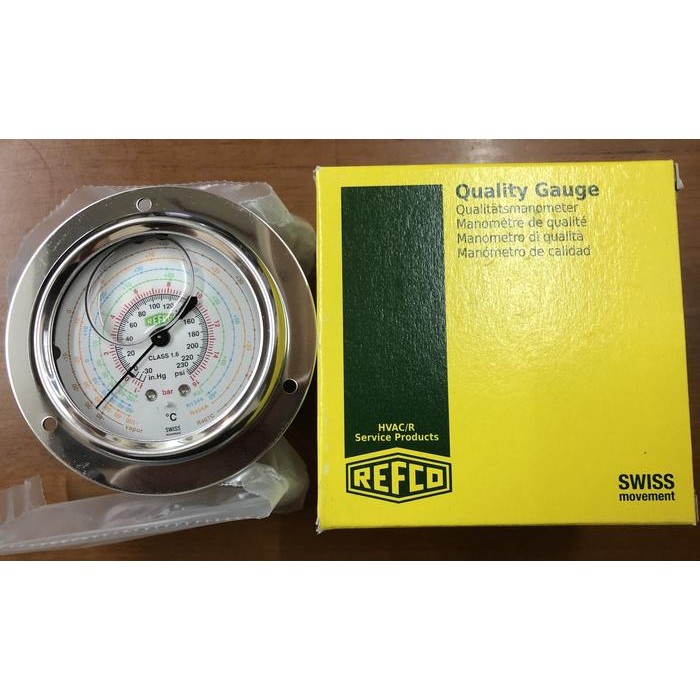 Jual Murah Pressure Gauge Refco With Oil Meteran Refco Low Pressure Mr-205-Ds | Shopee Indonesia