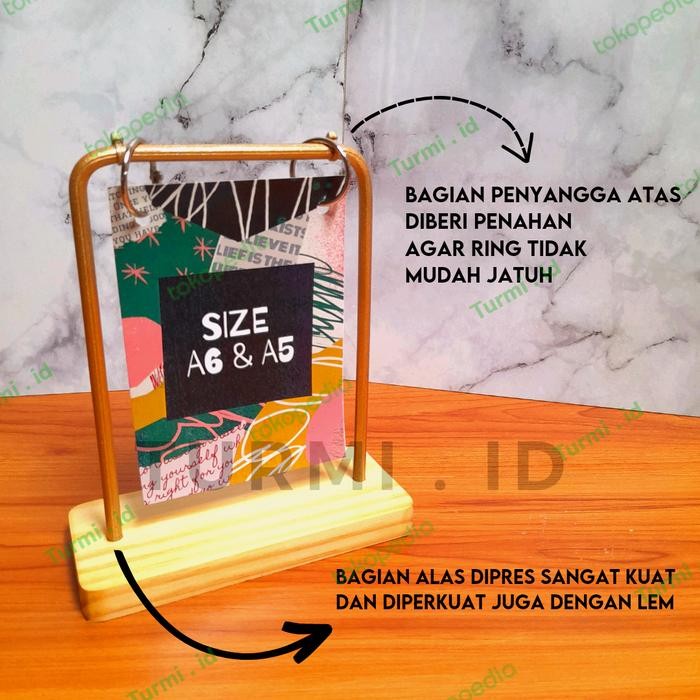 Jual Tempat Menu Holder Menu / Nomor meja / stand menu kayu / tent card ...