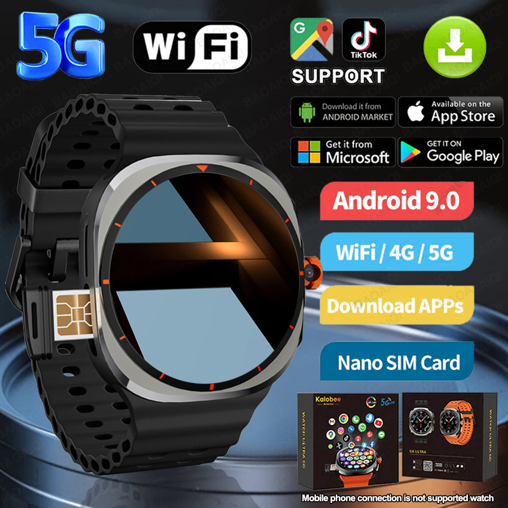 Jual Full Netcom Watch 7 Ultra Smart Watch Men Video Call Smartwatch 4G/5G Sim Card Gps Map Wifi ...